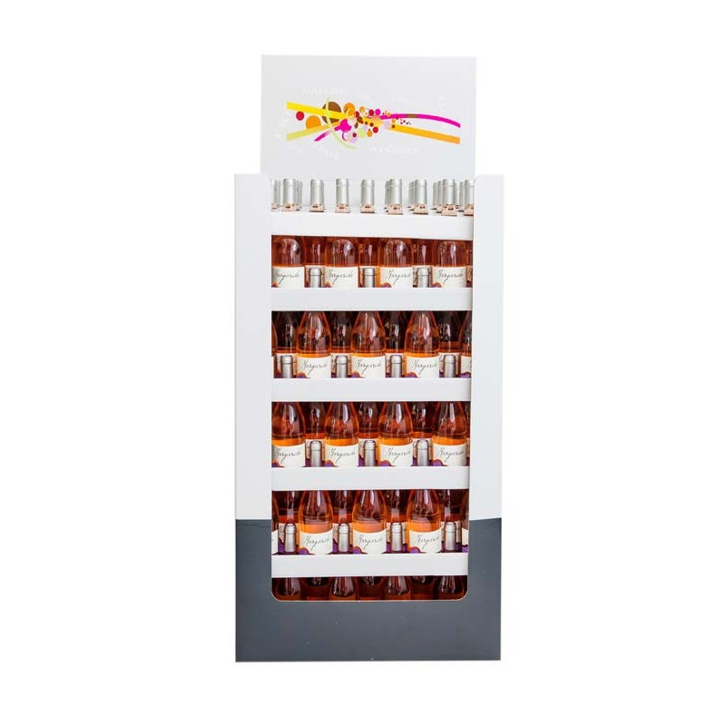 Box de palette Vinarom pour 5 rangs de 27 bouteilles